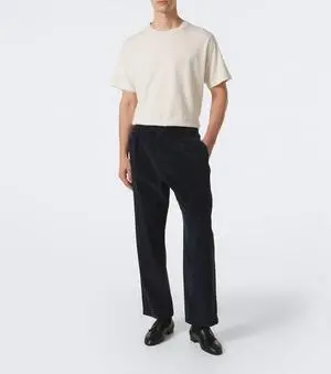 THE ROW Tuxo Cotton Corduroy Straight Pants