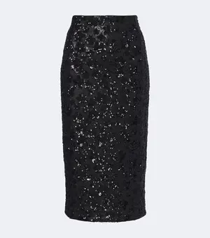 Max Mara Sequined Pencil Skirt