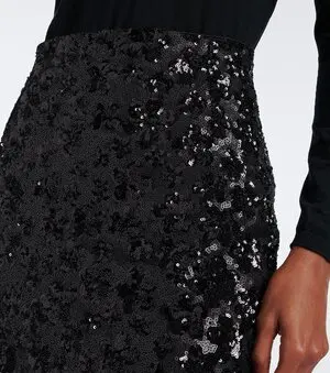 Max Mara Sequined Pencil Skirt