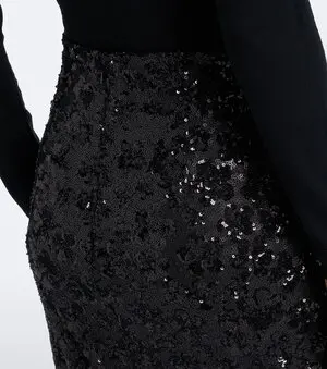 Max Mara Sequined Pencil Skirt
