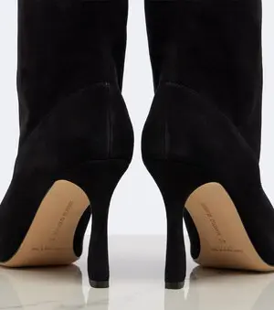 Manolo Blahnik Gostatu Suede Ankle Boots