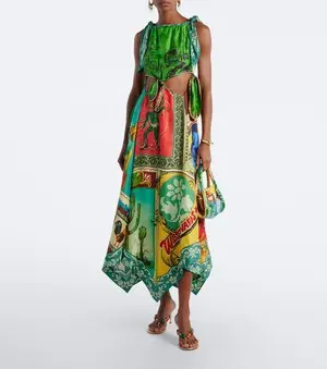 ALEMAIS Alémais Limelight Beaded Top-handle Bag