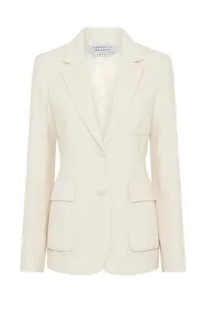 GABRIELA HEARST Louisa Blazer In Ivory Sea Island Cotton Corduroy