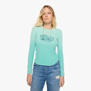 MOTHER The Itty Bitty Goodie Thermal Wranglin' Stars - Turquoise