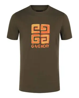 Givenchy 4g Logo Slim Fit T-shirt - Khaki