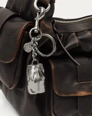 AIMEE Tamitha Backpack Key Chain - Shiny Silver