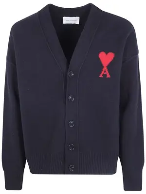 Ami Paris Long Sleeve Cardigans For Men