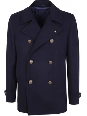 Tagliatore Double Breasted Wool And Cashmere Jacket