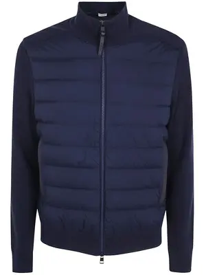 Moncler Wool Blend Zip-up Cardigan