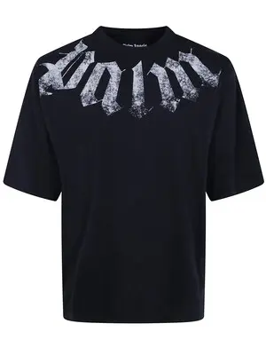 Palm Angels T-shirt Loose "big Neck Logo