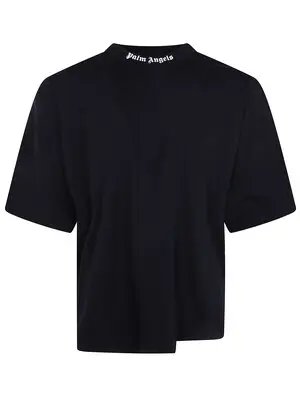 Palm Angels T-shirt Classic Logo "over Tee - Black