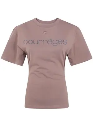 COURREGES Logo Print T-shirt