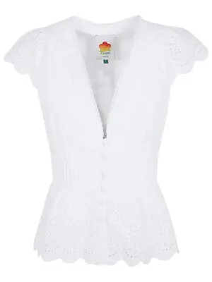 FARM RIO Shirt Embroidery Blouse