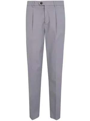 Brunello Cucinelli Tailored Pleated Cotton Trousers
