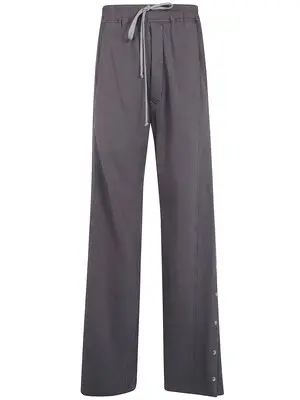 Rick Owens Pants Fleece "wide Pusher - Gray