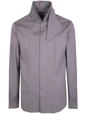 Rick Owens Cotton Blend Shirt Jacket