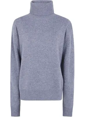 THE FRANKIE SHOP Sweater Padded Knit Turtleneck "gala - Gray