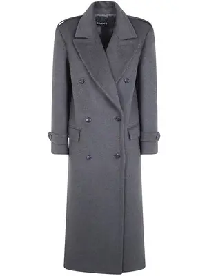 DRHOPE Double Breasted Maxi Coat