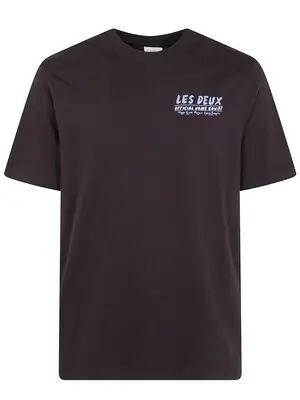 LES DEUX T-shirt Cotton 100% "record - Brown
