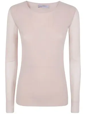 D.exterior Sweater Round Neck "tulle - Beige