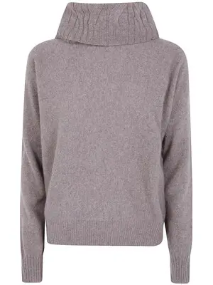 D.exterior Sweater Hooded "cashmere Turtle Neck - Brown
