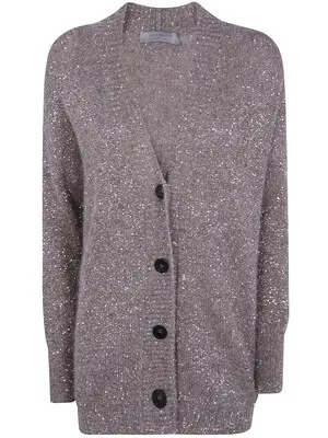 D.exterior Embellished Alpaca Blend Cardigan