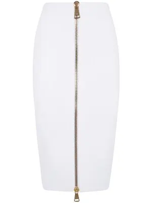 Elisabetta Franchi Zippered Midi Skirt