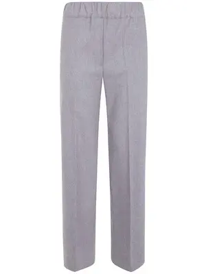 D.exterior Pants Wide Leg "flannel Wide Leg Trousers - Brown
