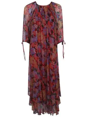 Rixo Dress Floral Red "hayden