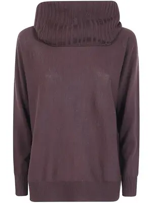 D.exterior Sweater Merino Wool "turtle Neck - Brown