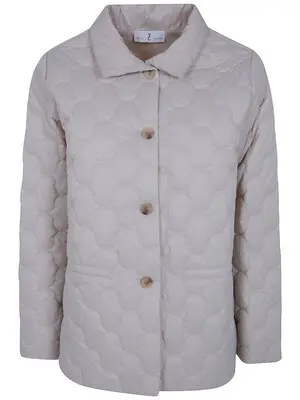 WHYCI Quilted Jacket With Drawstring Waist