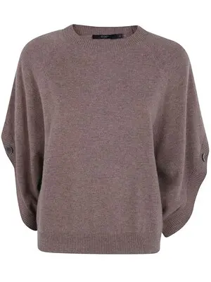 Seventy Sweater Wool Cashmere Blend Cape - Brown