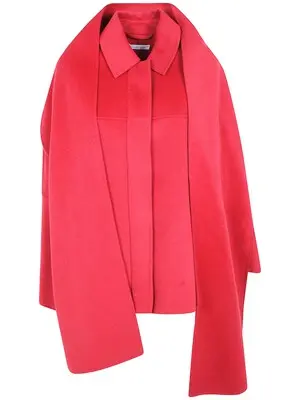Liviana Conti Wool Cashmere Blend Coat - Red