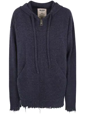 UMA WANG Full Zip Hooded Top