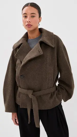 LEMAIRE Short Wrap Coat