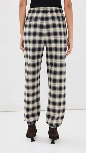 Attico Long Check Balloon Pants