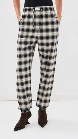 Attico Long Check Balloon Pants