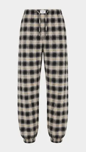 Attico Long Check Balloon Pants