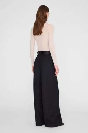 ANINE BING Tiana Sweater Refined Long-sleeve Knit - Ecru