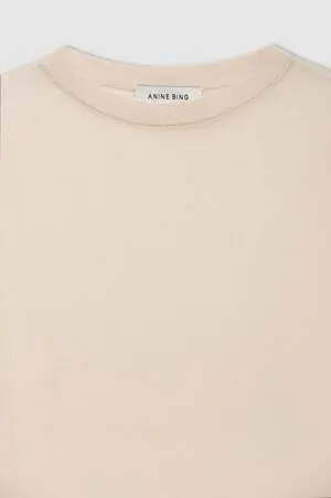 ANINE BING Tiana Sweater Refined Long-sleeve Knit - Ecru