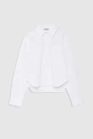 ANINE BING Scott Cropped Shirt