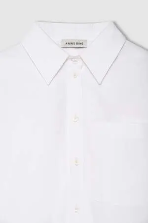 ANINE BING Scott Cropped Shirt