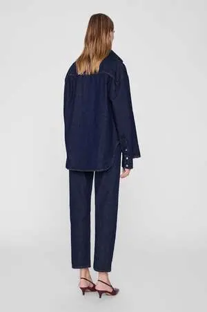 ANINE BING Samy Denim Shirt - Unwashed Blue