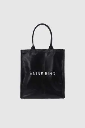 ANINE BING Leonie Coated Canvas Tote