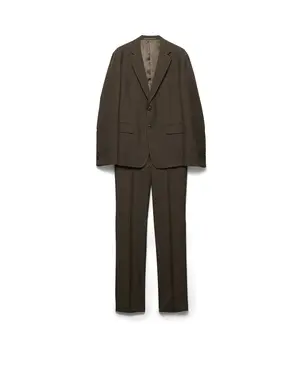Prada Single-breasted Wool Suit - Green