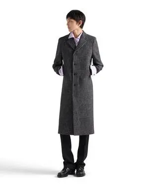 Prada Single-breasted Wool Blend Coat