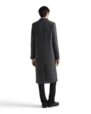 Prada Single-breasted Wool Blend Coat
