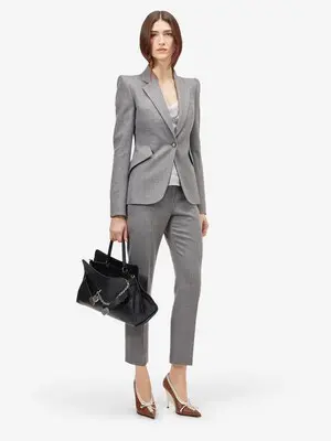 Alexander McQueen Wool Pinstripe Single-breasted Jacket