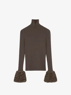 Alexander McQueen Knit Feathers Top