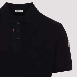 Moncler Cotton Polo - Black